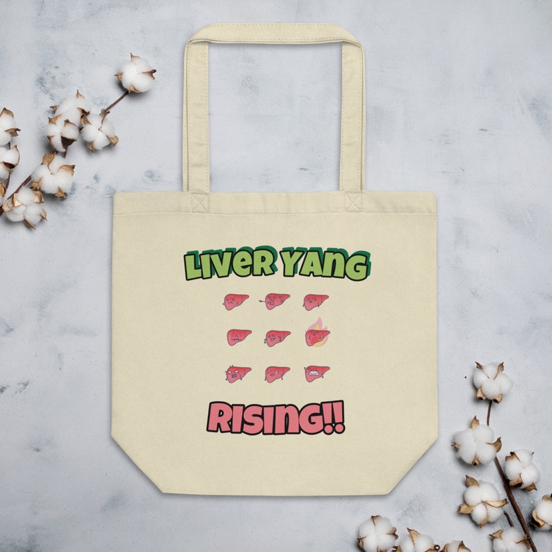 Liver Yang Rising!! Acupuncture TCM - Eco Tote Bag Organic Cotton - Etsy