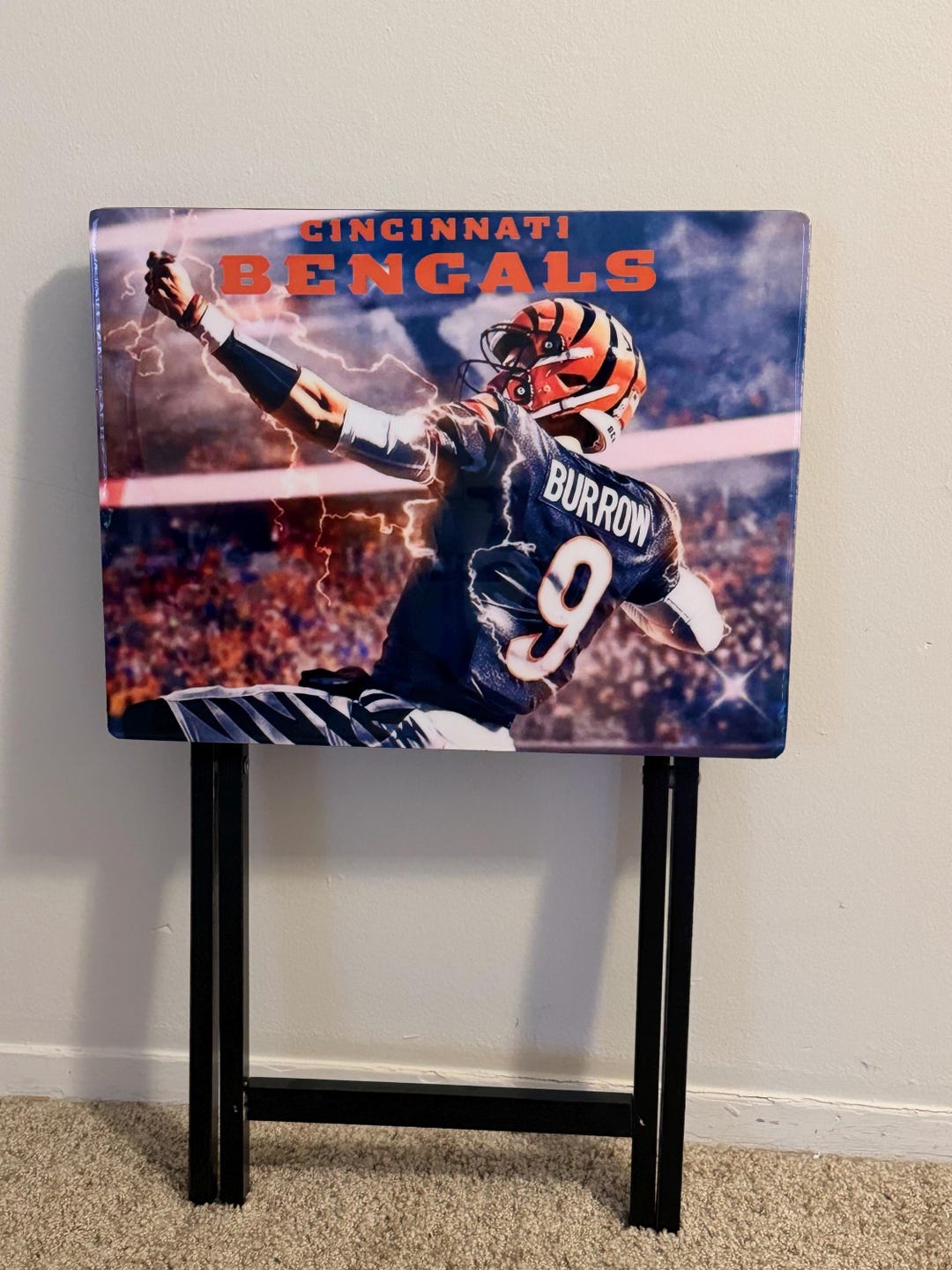 Nfl Custom Folding Tray Table Chicago Bears, Green Bay, - Etsy