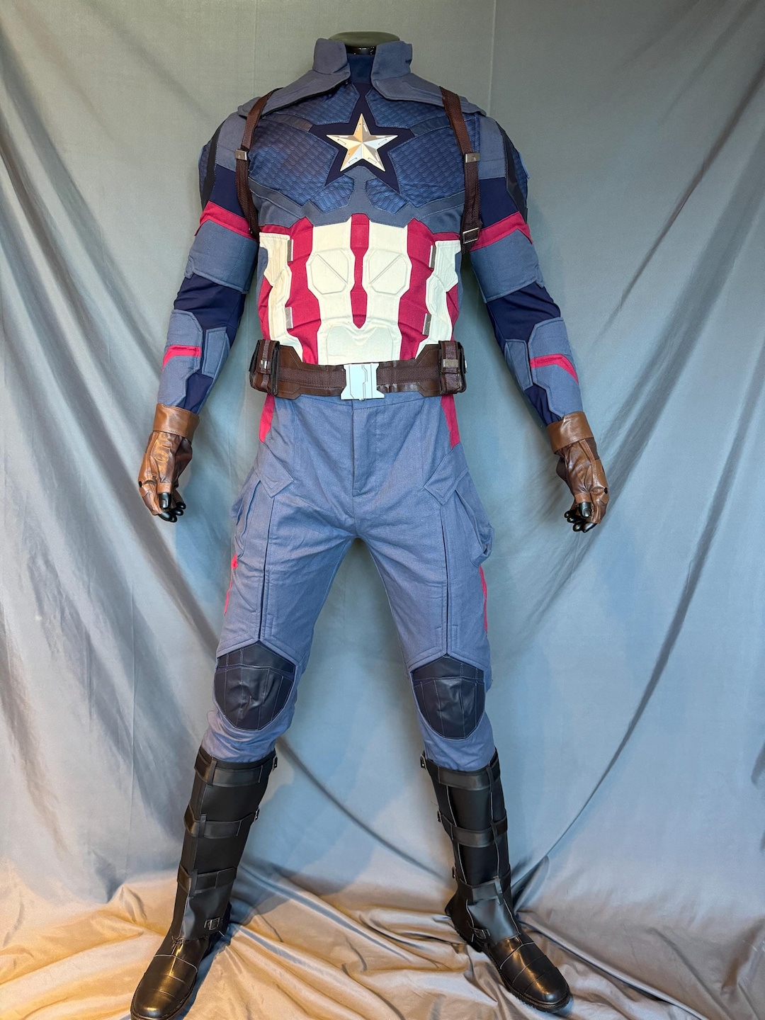 Avengers Captain America Costume Cosplay Suit Steve Rogers Outfit - Etsy