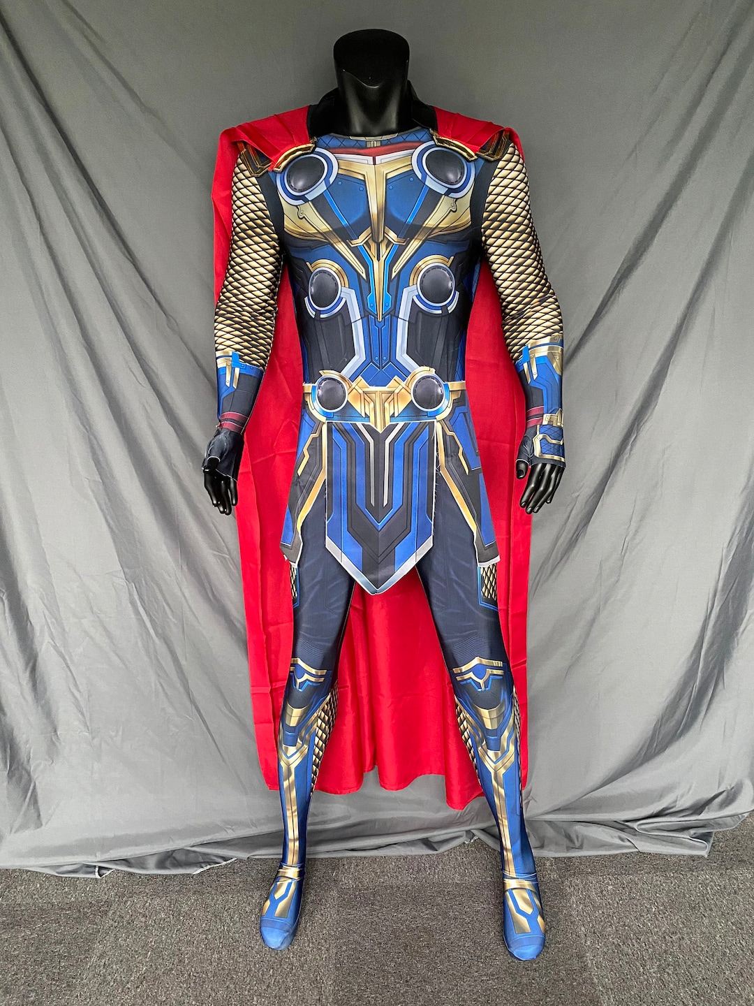 Thor Love and Thunder Costume Cosplay Bodysuit With Cloak - Etsy