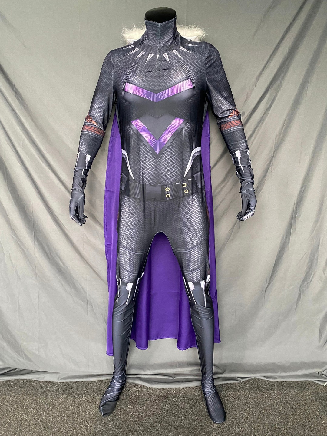 Black Panther Shuri Costume Cosplay Bodysuit With Cloak Wakanda Forever ...