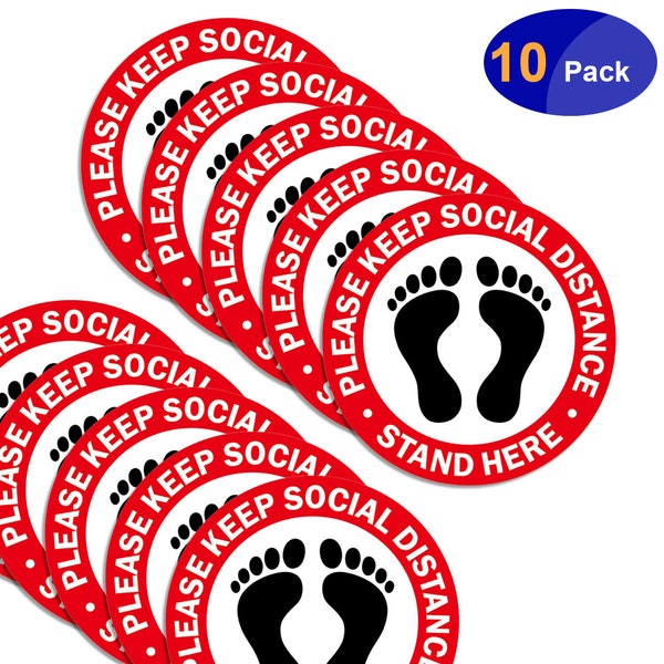 Social Distancing Sticker - Etsy