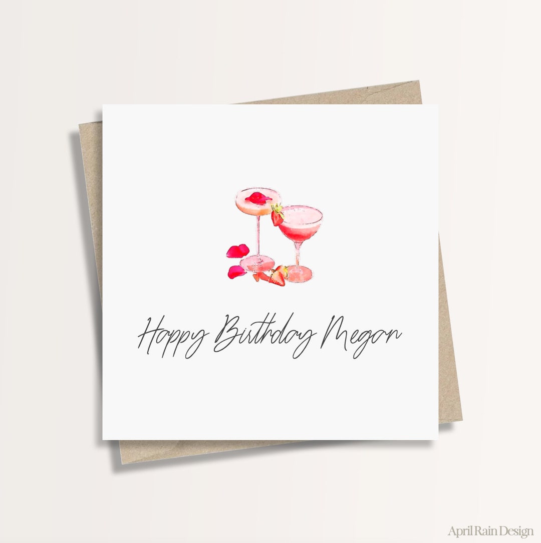 Personalised Happy Birthday Card Birthday Card for a Friend, Best ...