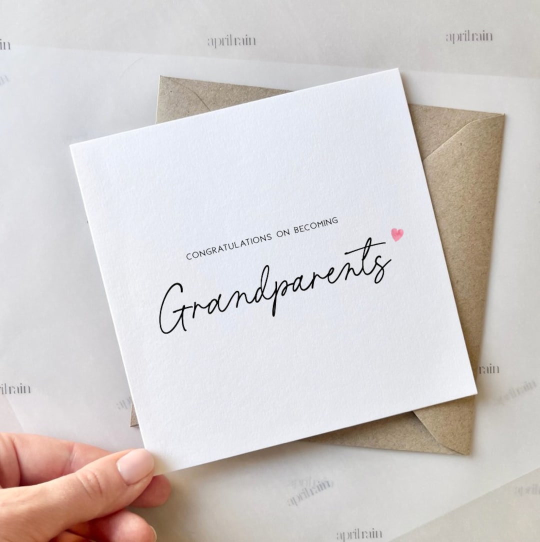 Congratulations on Becoming Grandparents Card | Congratulations New ...