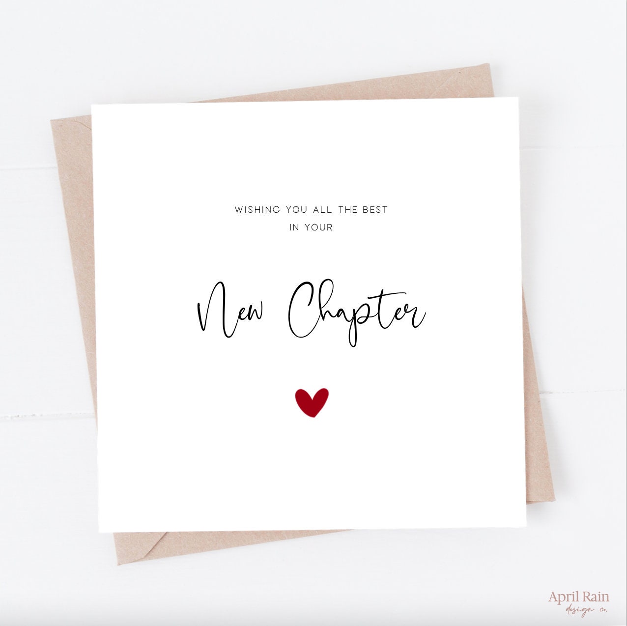 New Chapter Card Wishing You All the Best in Your New - Etsy UK