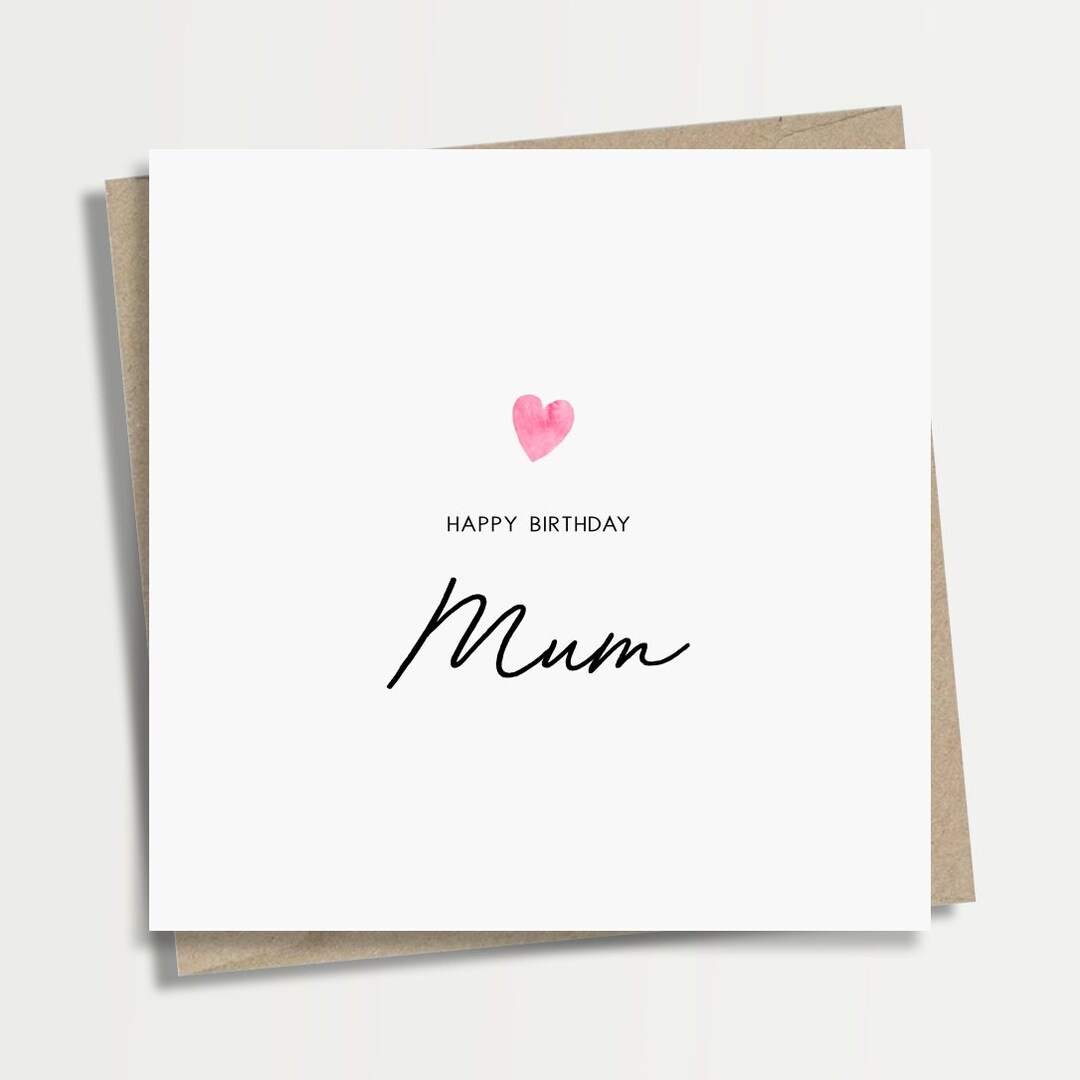 Happy Birthday Mum Personalised Birthday Card for Mum, Mama Birthday ...