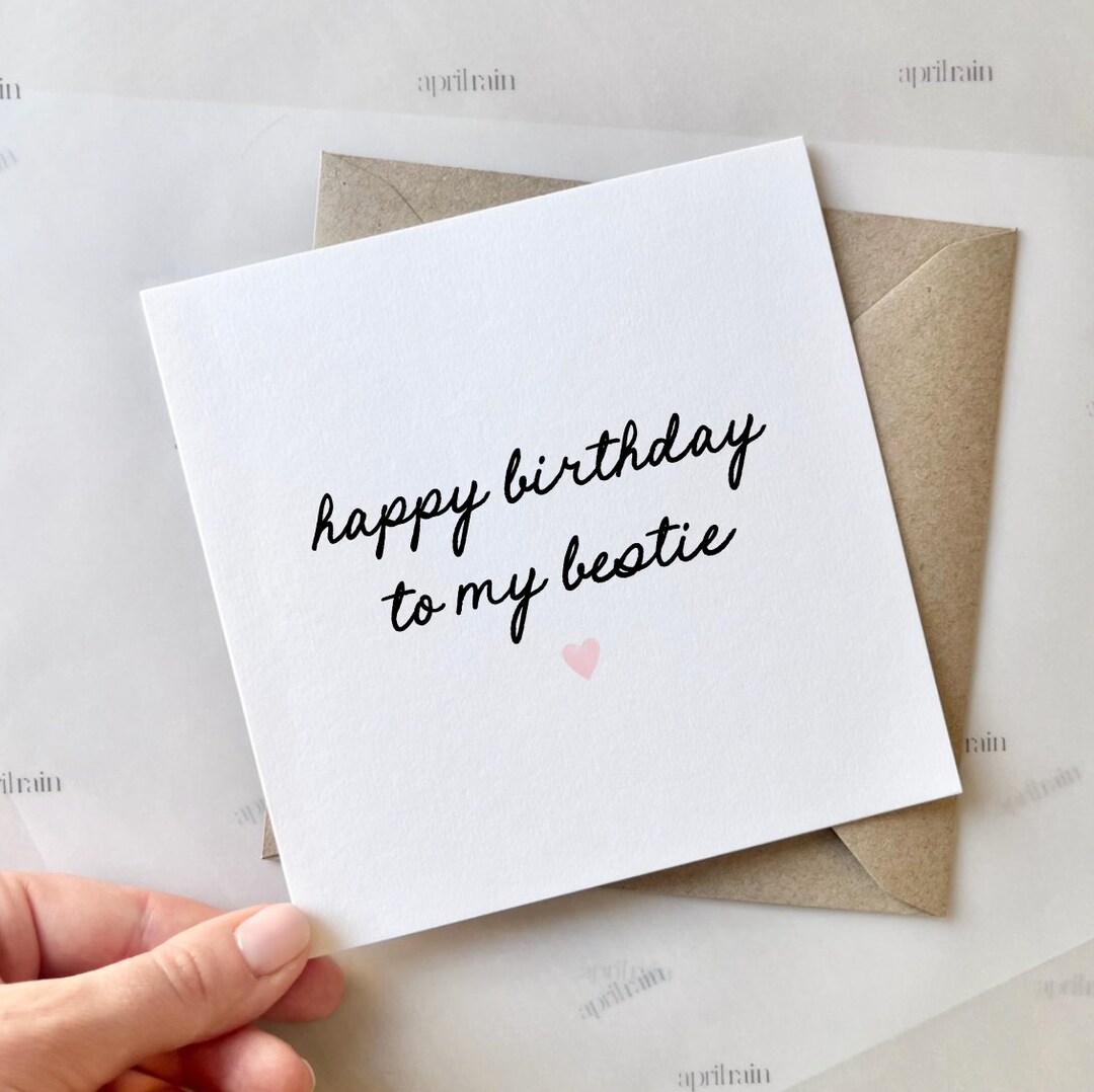 Happy Birthday to My Bestie Card | Birthday Card for a Friend, Sister ...