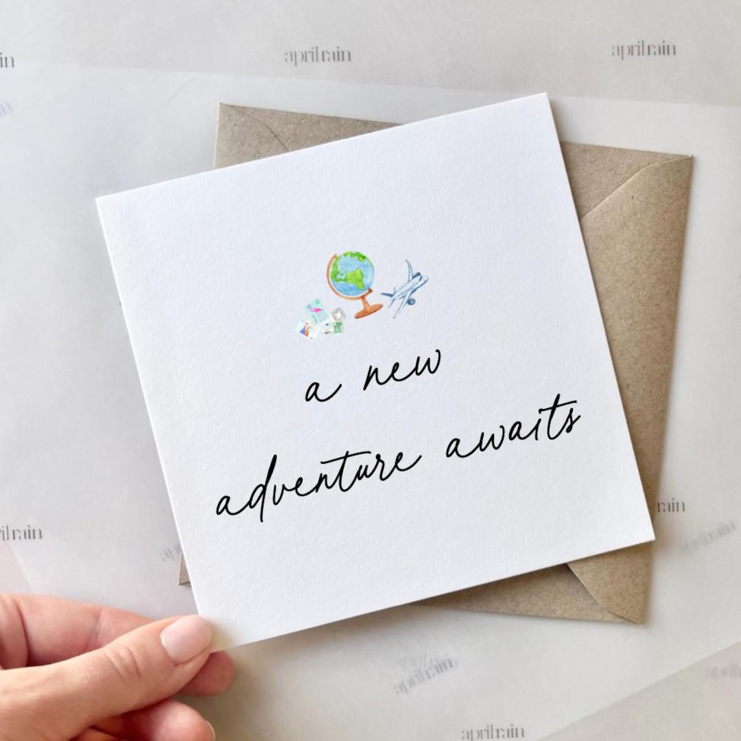 A New Adventure Awaits Card | Wishing You All the Best in Your New ...