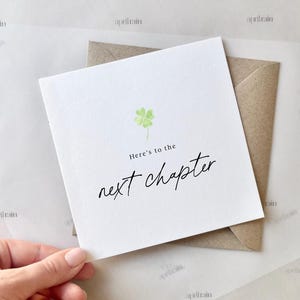 Here's to the Next Chapter Card | Good Luck Card, Next Chapter Card ...