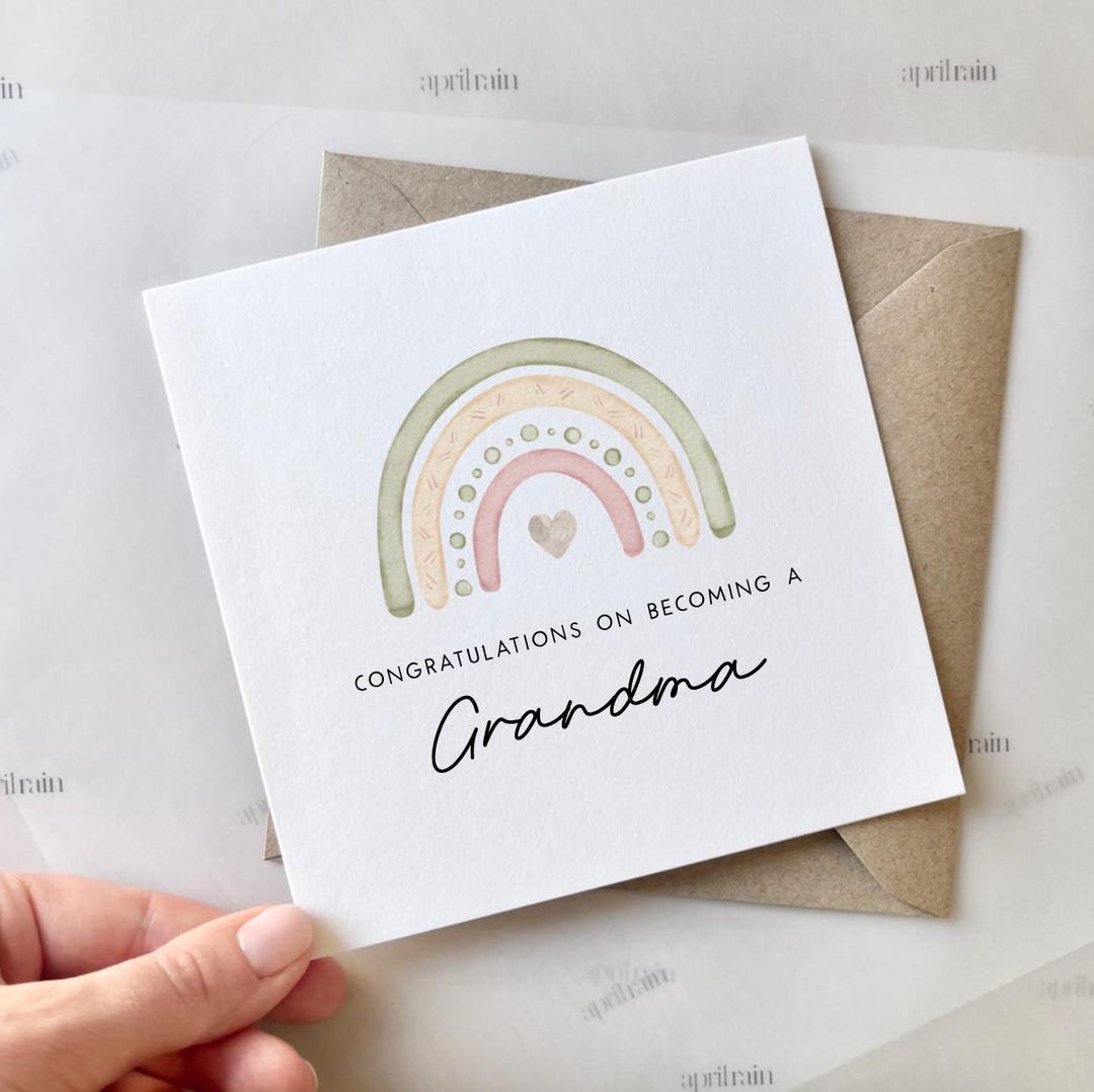 Congratulations on Becoming A Grandma Card | Congratulations New ...
