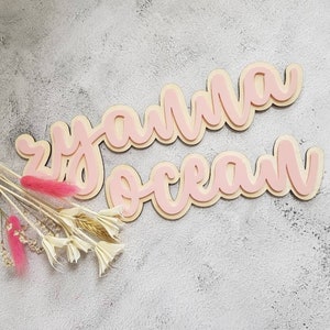 Personalised Signage Event Sign Acrylic Wood Script Name Sailboard Sign ...