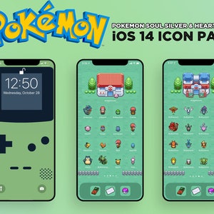 Custom IOS Icons & Widgets Pokemon Soul Silver and Heart Gold 73 Unique ...