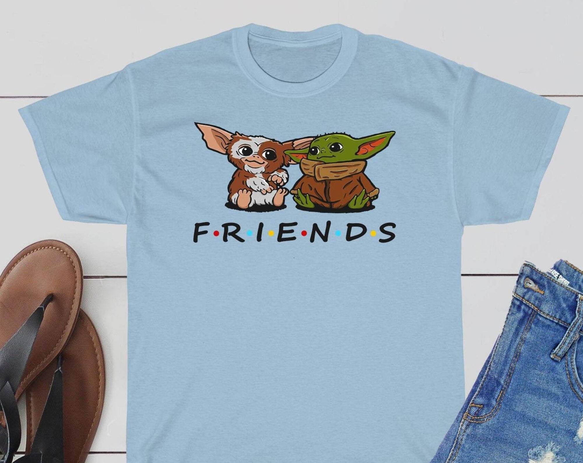 Friends Gizmo And Baby Yoda Friendship Bestie Gift The Grogu Gremlins ...