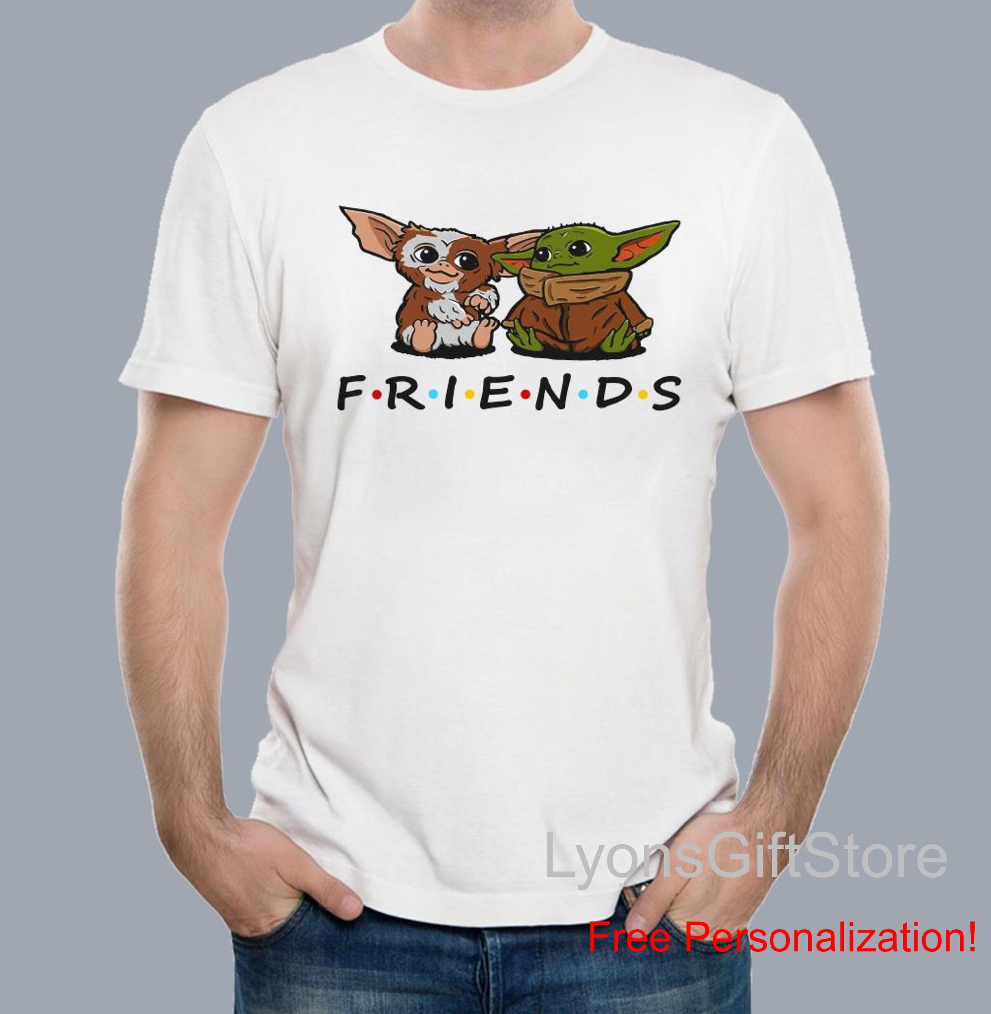 Friends Gizmo And Baby Yoda Friendship Bestie Gift The Grogu Gremlins ...