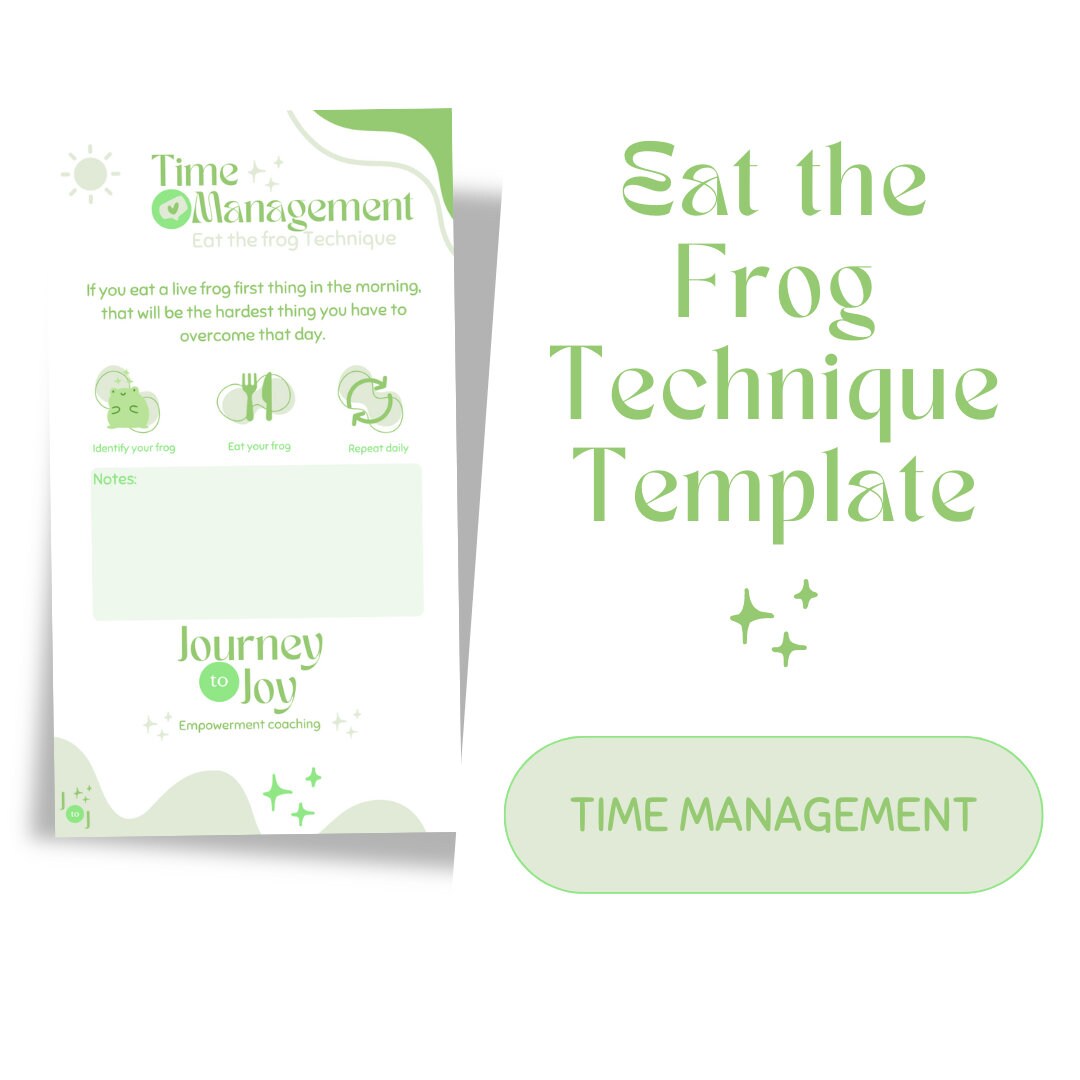Time Management Technique - Eat the Frog - Etsy