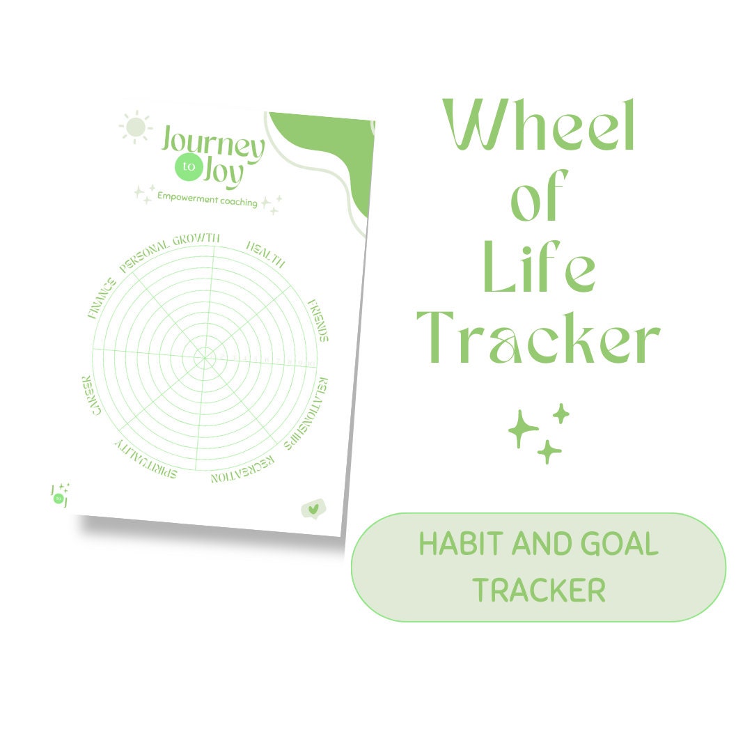Wheel of Life Tracker Template - Etsy