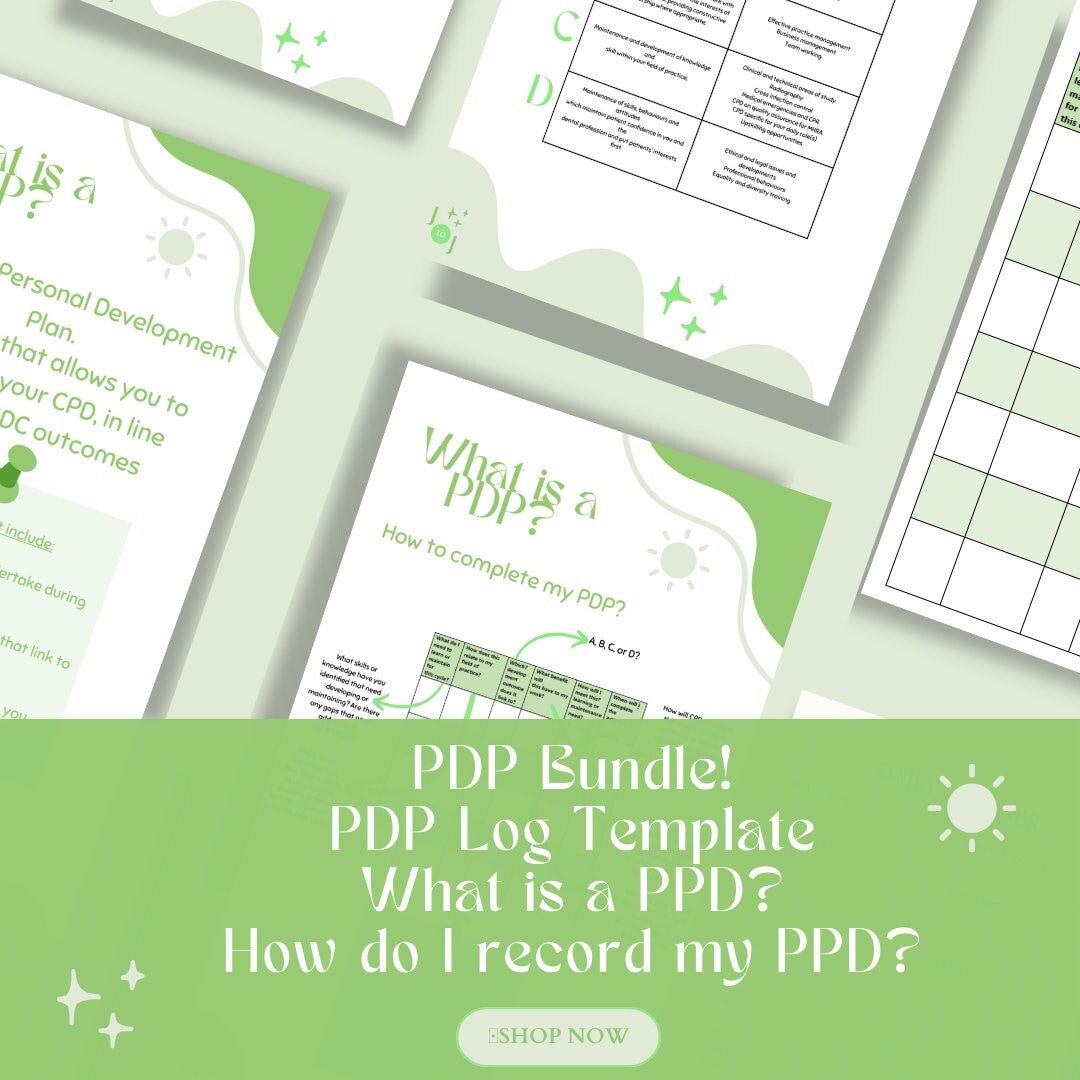 Dental Nurse - Personal Development Plan PDP - Etsy