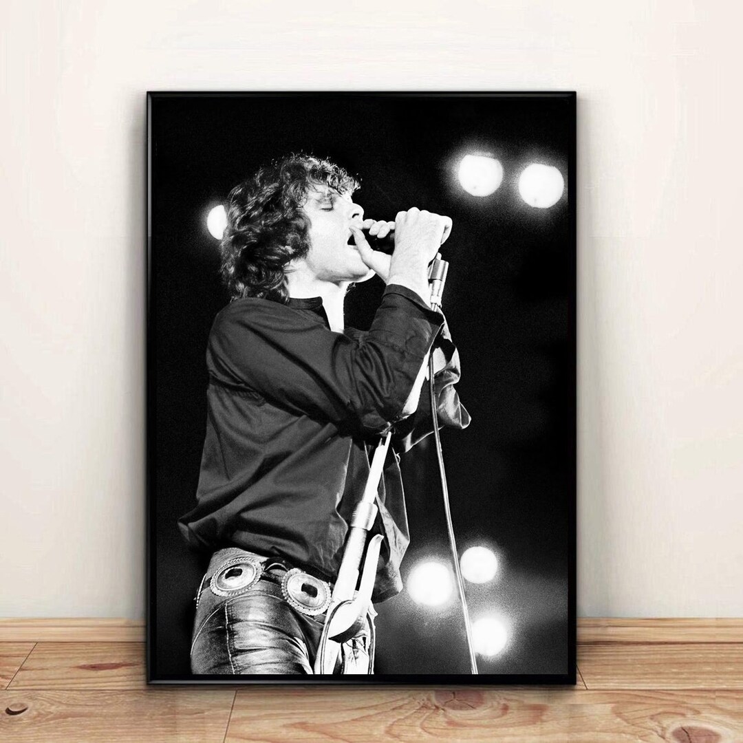 Jim Morrison Music Poster Canvas Wall Art Home Decor no Frame - Etsy