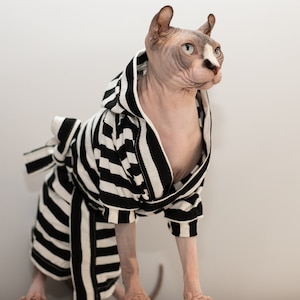 Clothes for Cats, Cat Bathrobe: Handmade Luxury for Your Feline Friend ...