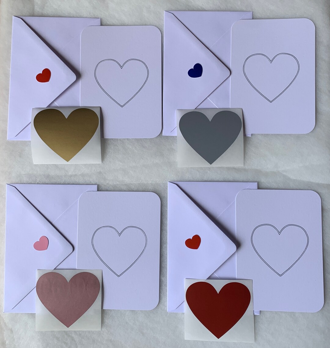 Blank Scratch off White Card With Envelope, Share Good News, Surprise ...