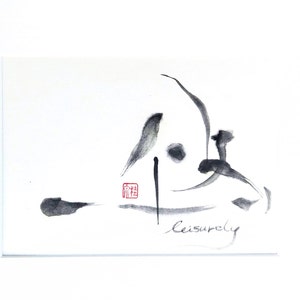 悠 Relax一字書アート書original Japanese Calligraphy One-kanji-art Means Also ...