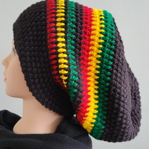 Large Rasta Tam, Dreadlocks Tam, Winter Tam, Slouching Beanie - Etsy