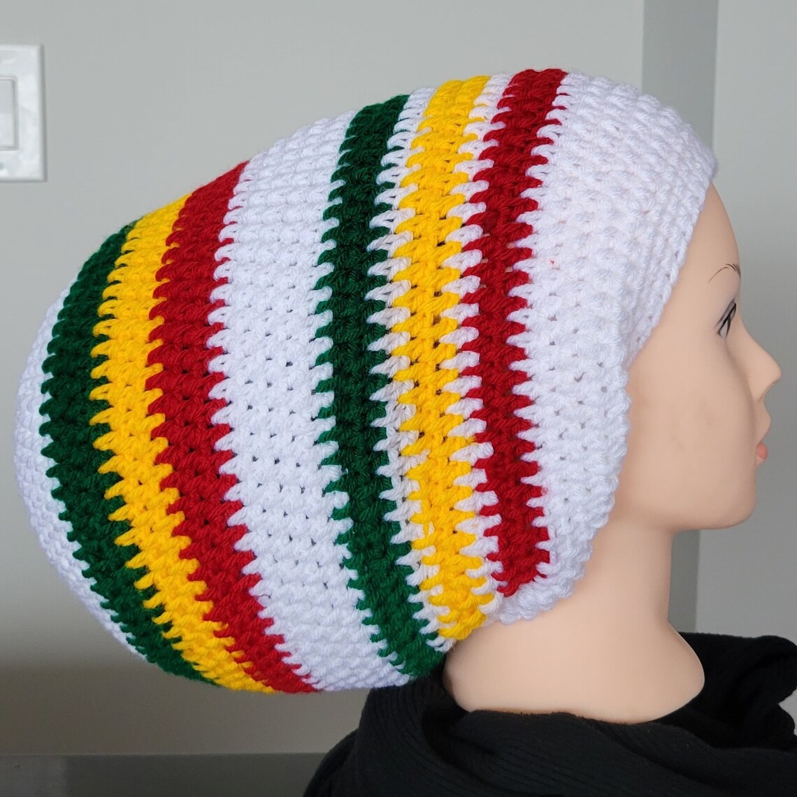 Large Rasta Tam, Dreadlocks Tam, Winter Tam, Slouching Beanie - Etsy