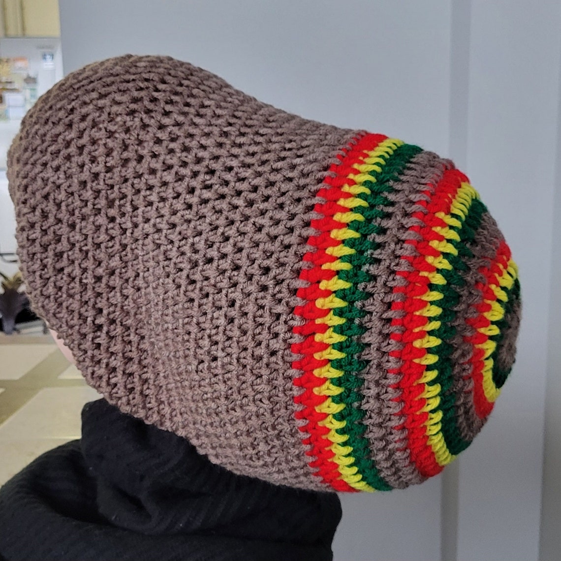 Large Rasta Tam, Dreadlocks Tam, Winter Tam, Slouching Beanie - Etsy