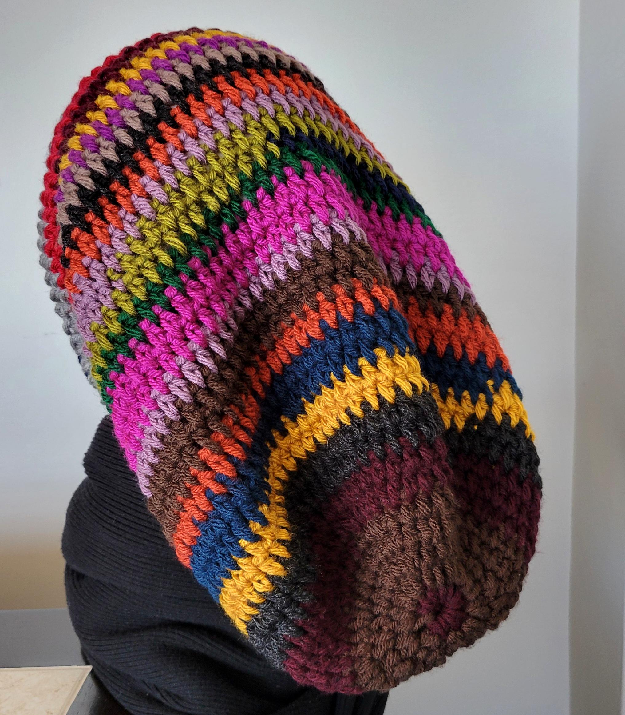 Large Rasta Tam, Dreadlocks Tam, Winter Tam, Slouching Hat,slouchy Hat ...