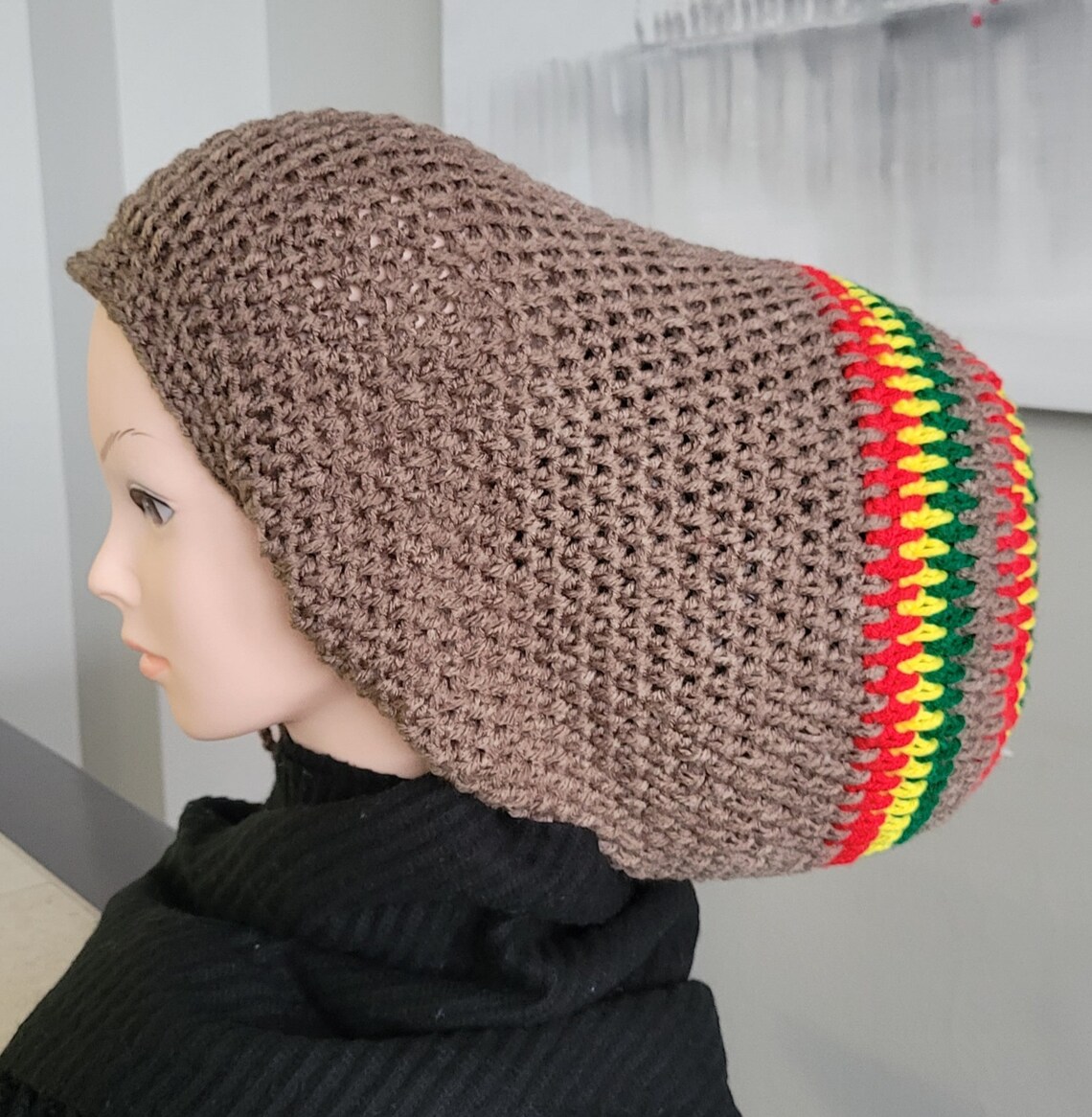 Large Rasta Tam, Dreadlocks Tam, Winter Tam, Slouching Beanie - Etsy