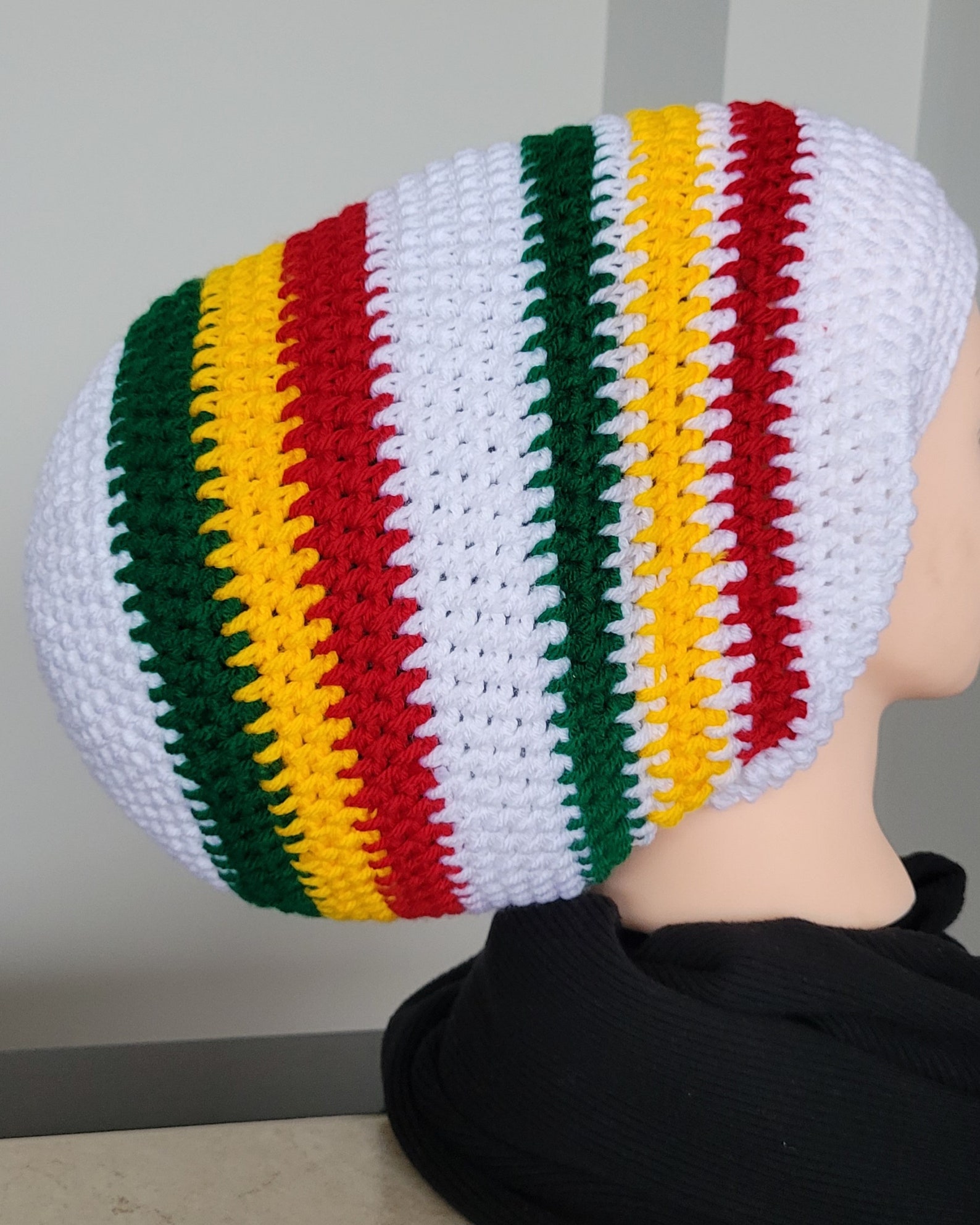 Large Rasta Tam, Dreadlocks Tam, Winter Tam, Slouching Beanie - Etsy