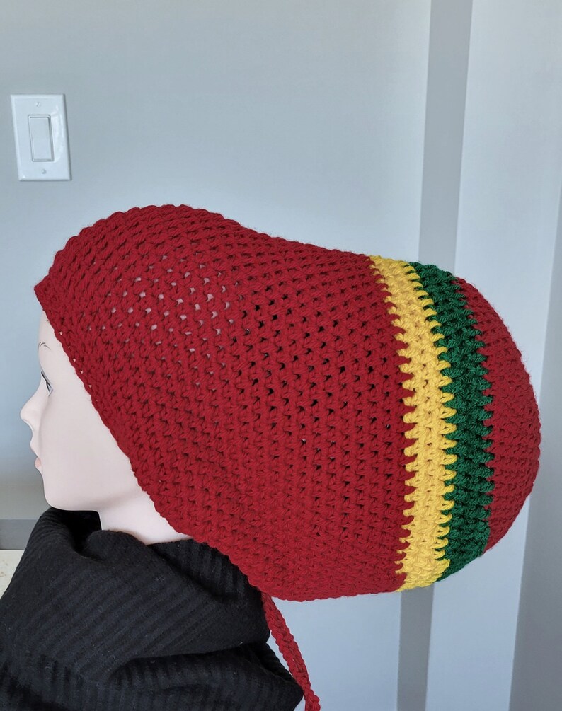 Large Rasta Tam, Dreadlocks Tam, Winter Tam, Slouching Hat,slouchy Hat ...