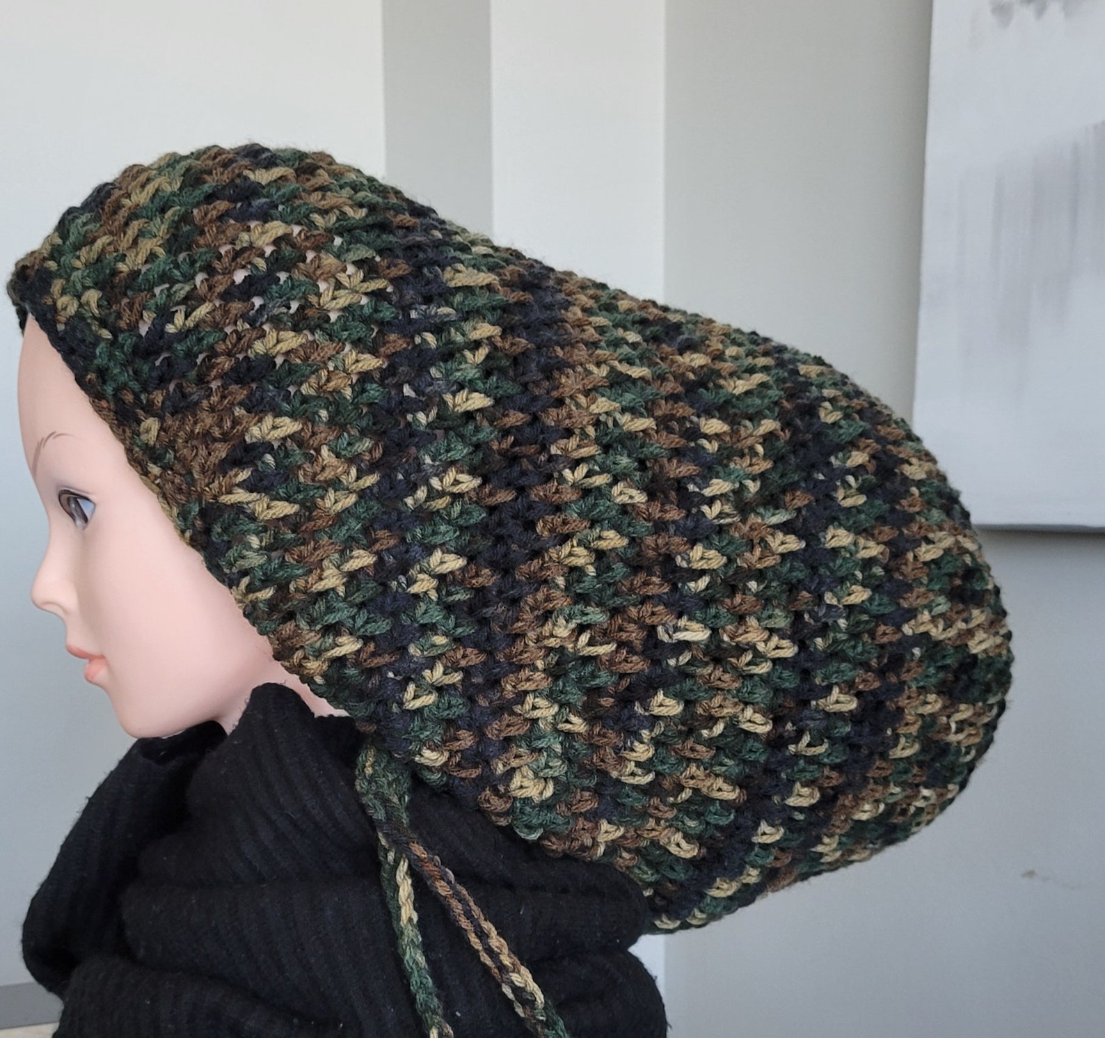 Winter Rasta Tam Dreadlocks Tam Slouchy Hat, Dreadlock Hat, Lock Socks ...