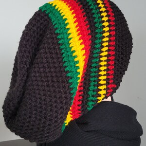 Large Rasta Tam, Dreadlocks Tam, Winter Tam, Slouching Beanie - Etsy