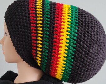 Large Rasta Tam, Dreadlocks Tam, Winter Tam, Slouching Hat,slouchy Hat ...