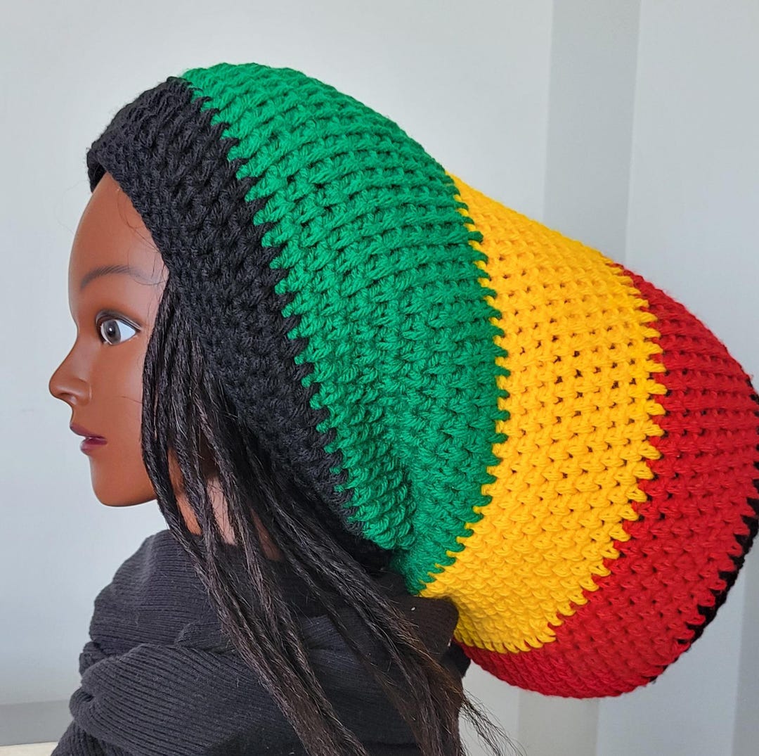 Large Rasta Tam, Dreadlocks Tam, Winter Tam, Slouching Hat,slouchy Hat ...