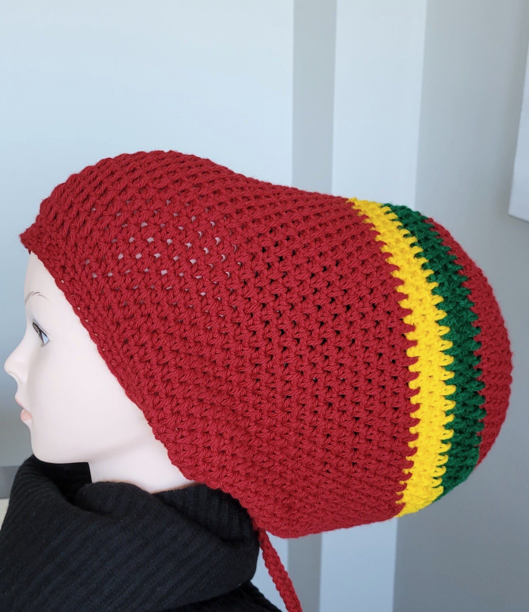 Large Rasta Tam, Dreadlocks Tam, Winter Tam, Slouching Hat,slouchy Hat ...