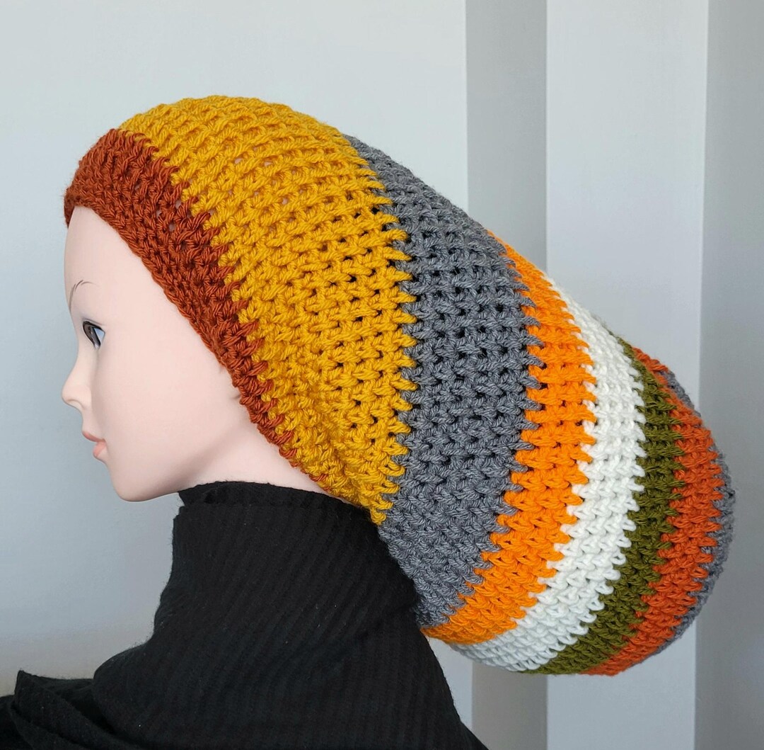 Large Rasta Tam, Dreadlocks Tam, Winter Tam, Slouching Hat,slouchy Hat ...