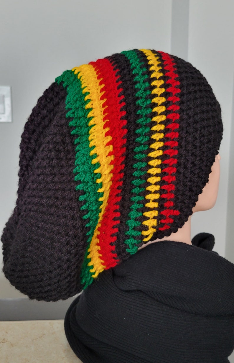 Large Rasta Tam, Dreadlocks Tam, Winter Tam, Slouching Beanie - Etsy