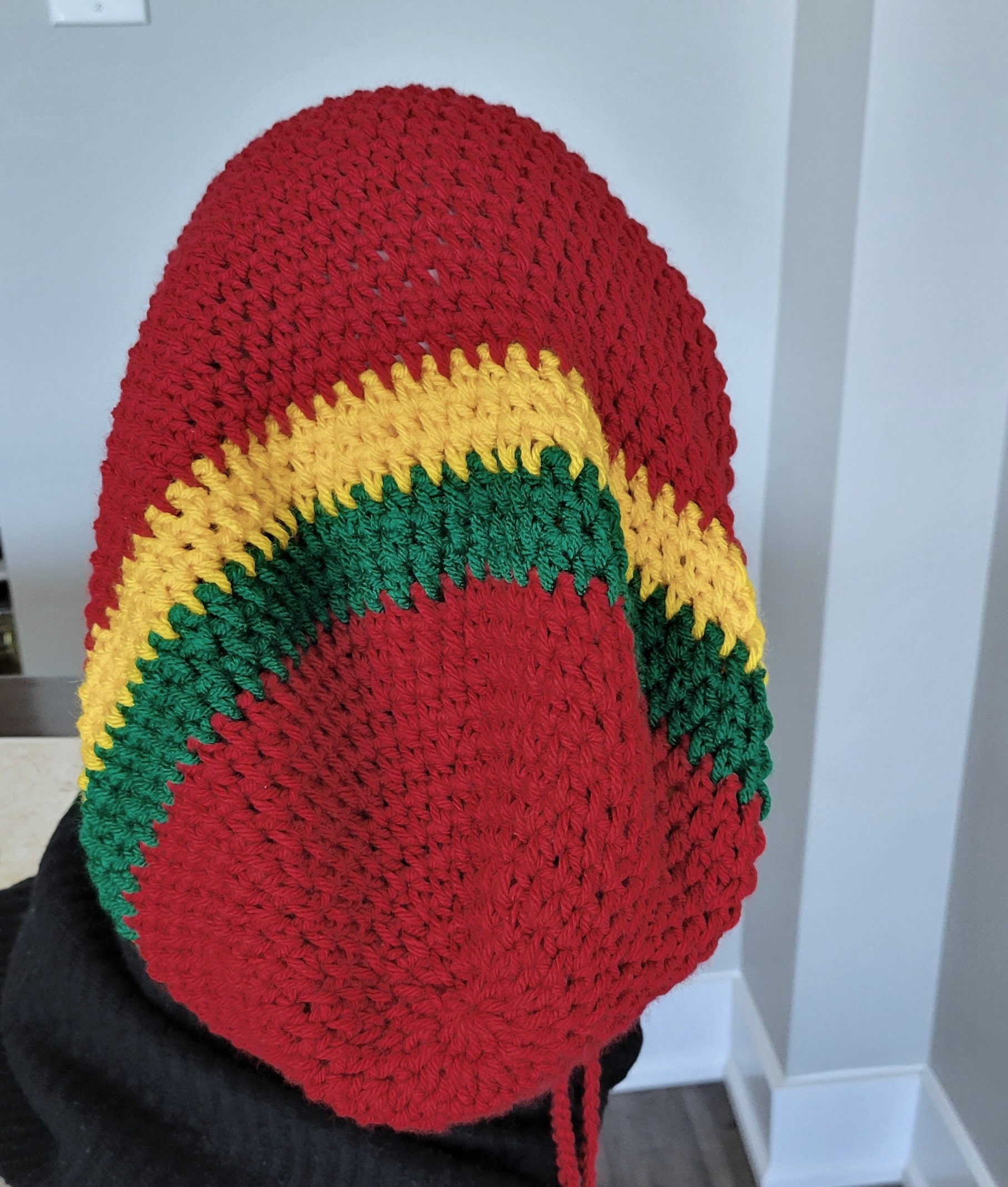 Large Rasta Tam, Dreadlocks Tam, Winter Tam, Slouching Hat,slouchy Hat ...