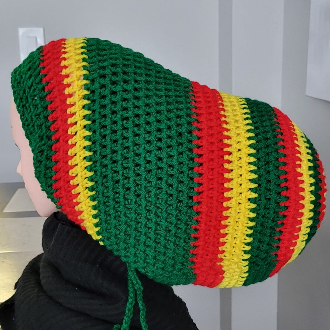 Large Rasta Tam, Dreadlocks Tam, Winter Tam, Slouching Hat,slouchy Hat ...