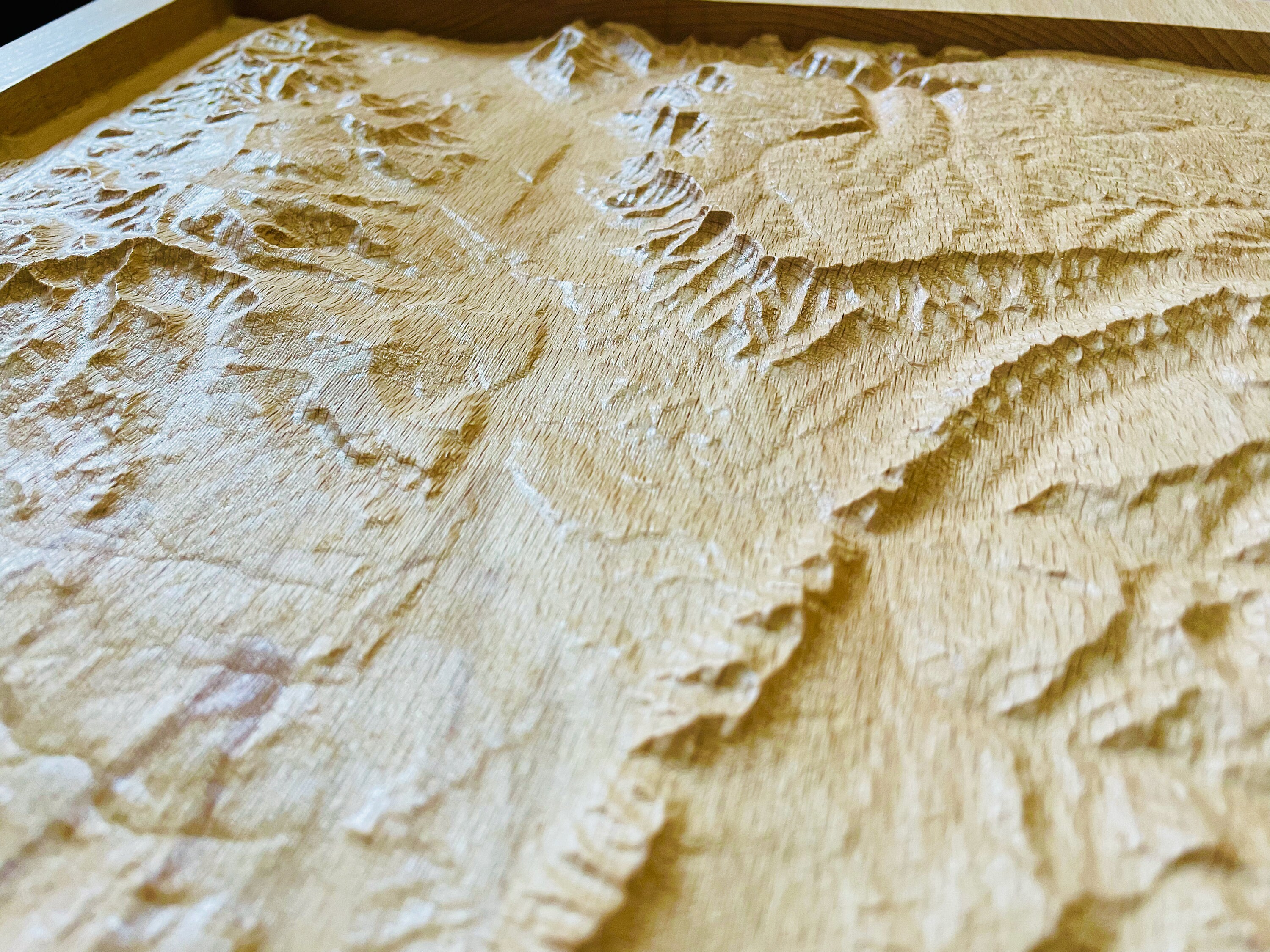 Custom 13" Wooden Raised-relief Map - Etsy