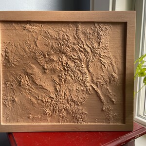 Custom 13" Wooden Raised-relief Map - Etsy