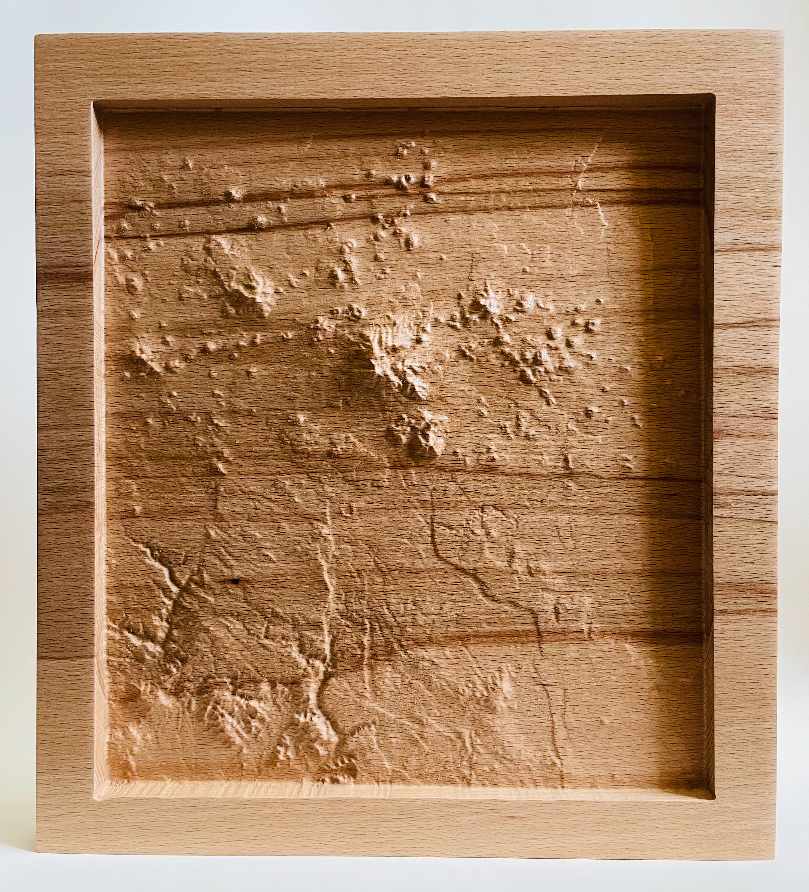 Custom 13" Wooden Raised-relief Map - Etsy