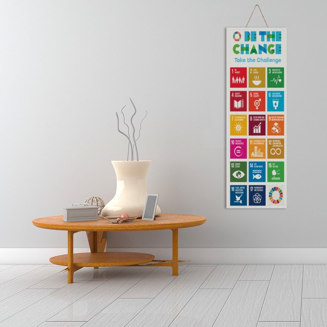 Global Goals Poster Climate Change Poster Be the Change - Etsy