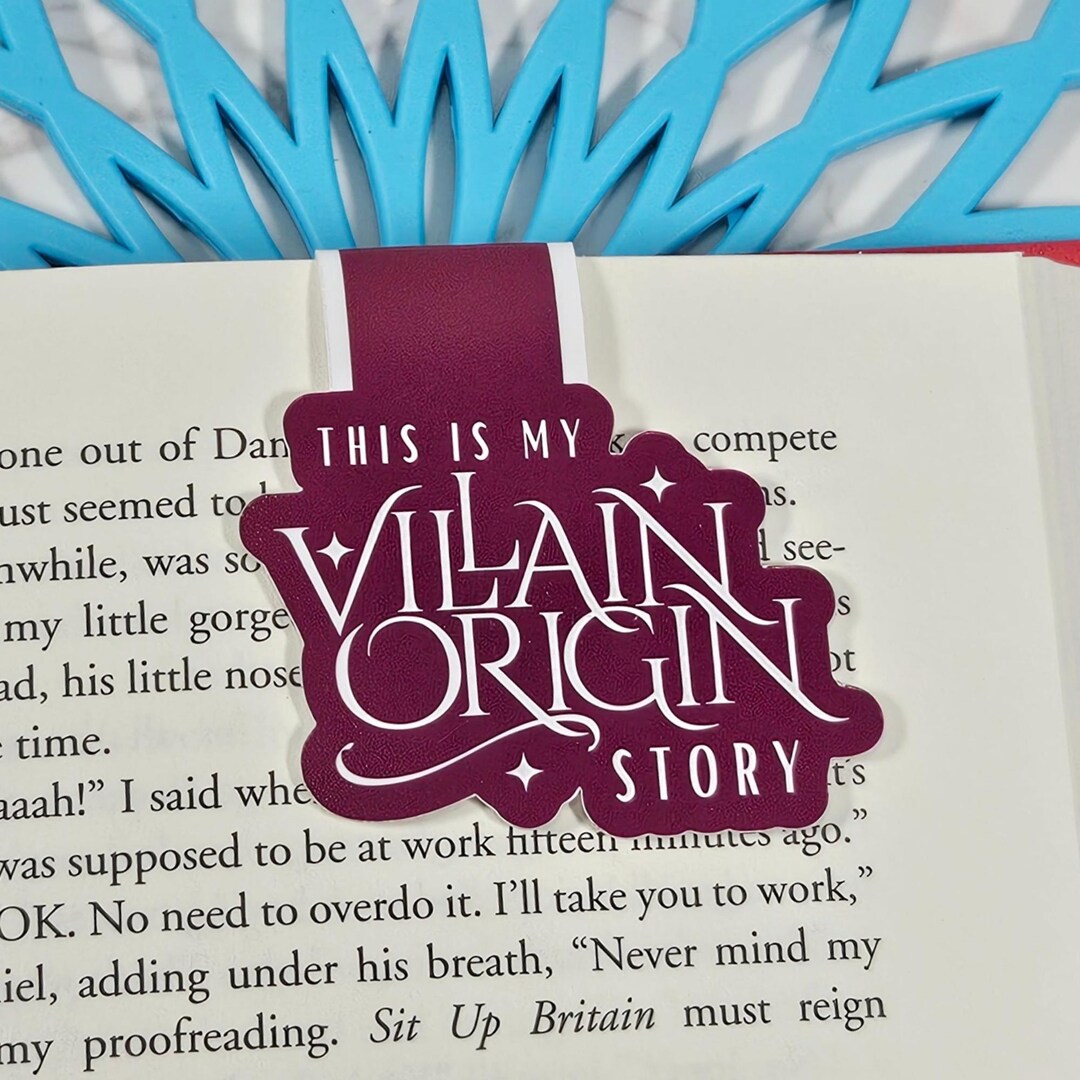 Villain Origin Story Magnetic Bookmark / Bookish Gift / Book Lover ...