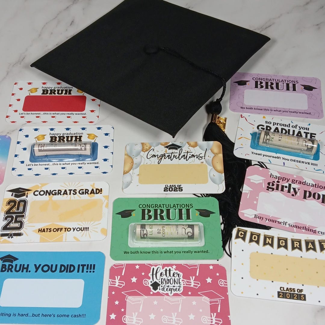 Graduation Funny Cash Gift / Money Card Holder for Grad / College ...