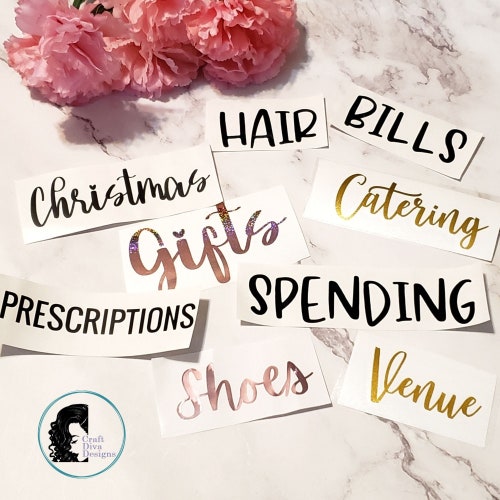 Money Envelope System Stickers/vinyl Decals/budget - Etsy