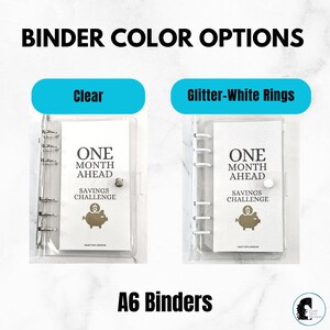 Month Ahead Savings Challenge Binder, One Month Ahead Laminated ...