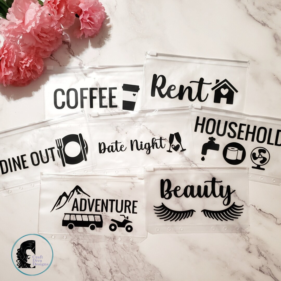 Icon Cash Envelopes / A6 Binder / Budget Planner / Zipper Cash ...